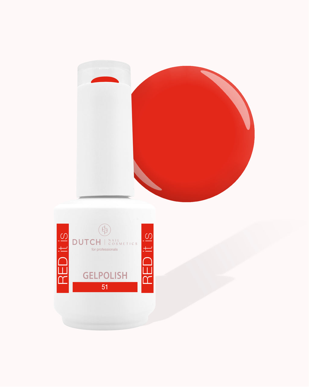Gel polish 51 Red It Is | Dutch Nail Cosmetics